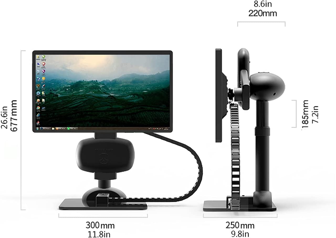 Electric Monitor Arm with 3 Ranges, 4 Speeds, USB Power, Desk Mount for ...