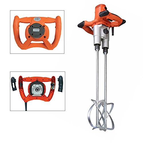 Electric Mortar Mixer, Double Paddle Mortar Mixer Dual High Low Gear ...