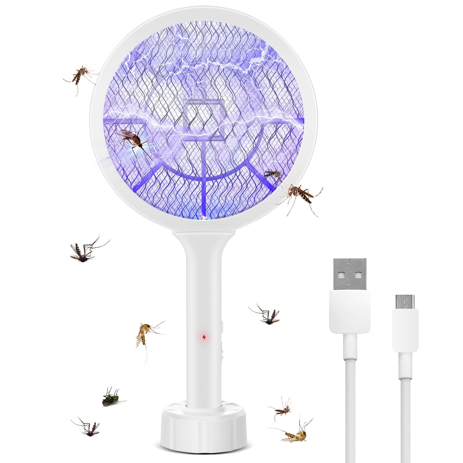 2 in 1 Electric Mosquito Killer Racket with USB Barbados | Ubuy