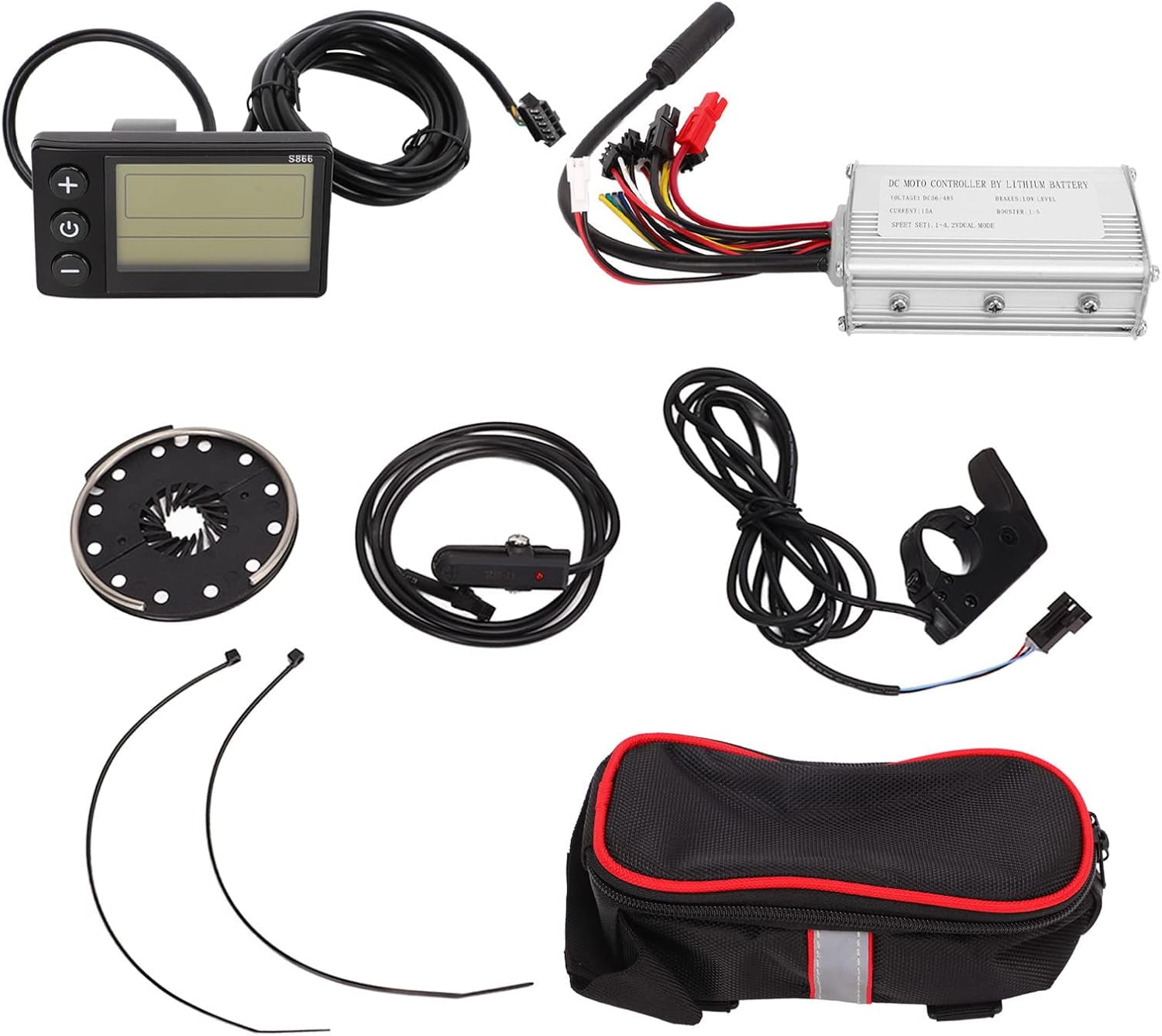 Electric Motor Controller Set, 36V 48V 250W Conversion Kit with 15A ...