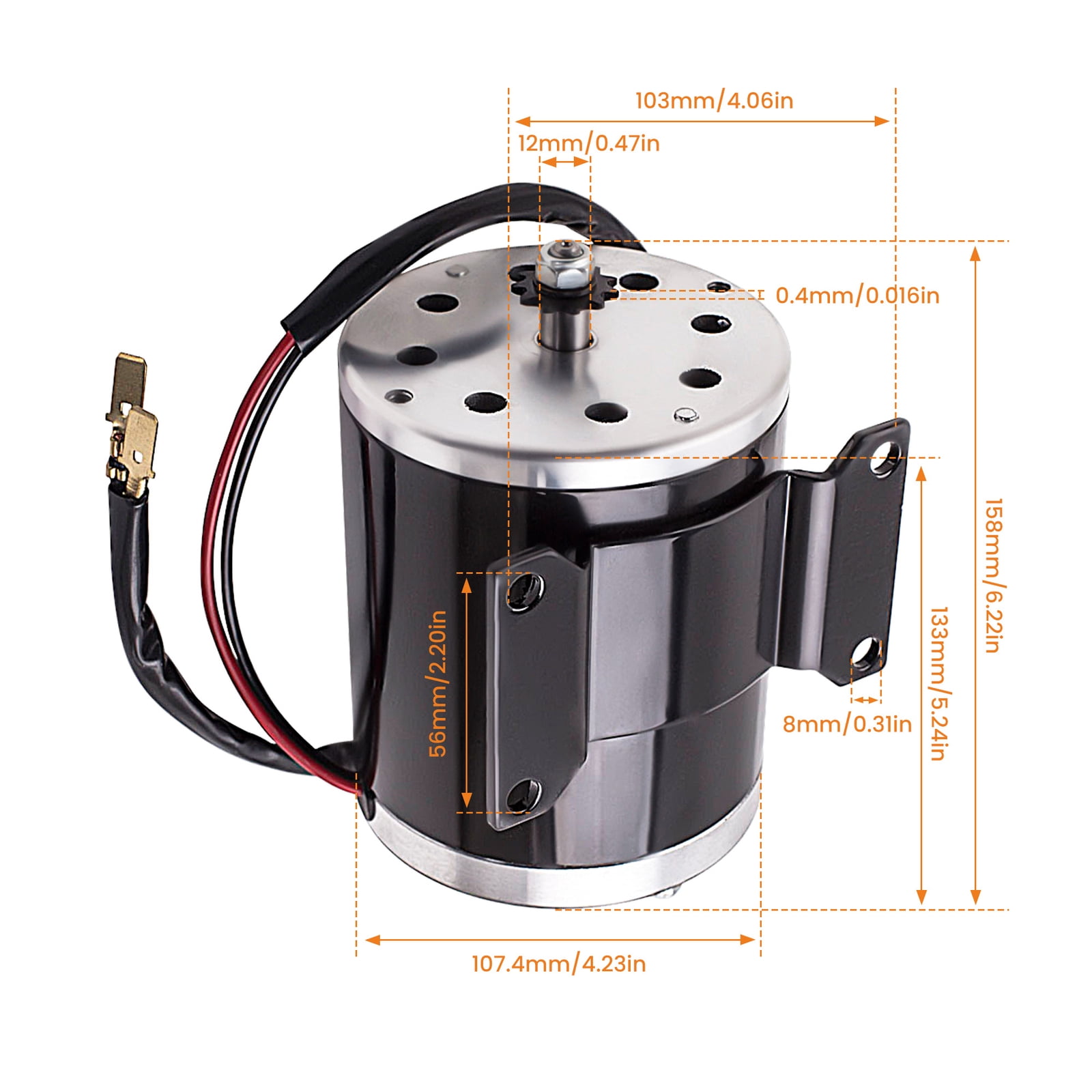 Electric Motor Kit For Scooter Bike Go-kart Minibike 500w 24 V Dc 2800-3000Rpm - Walmart.com