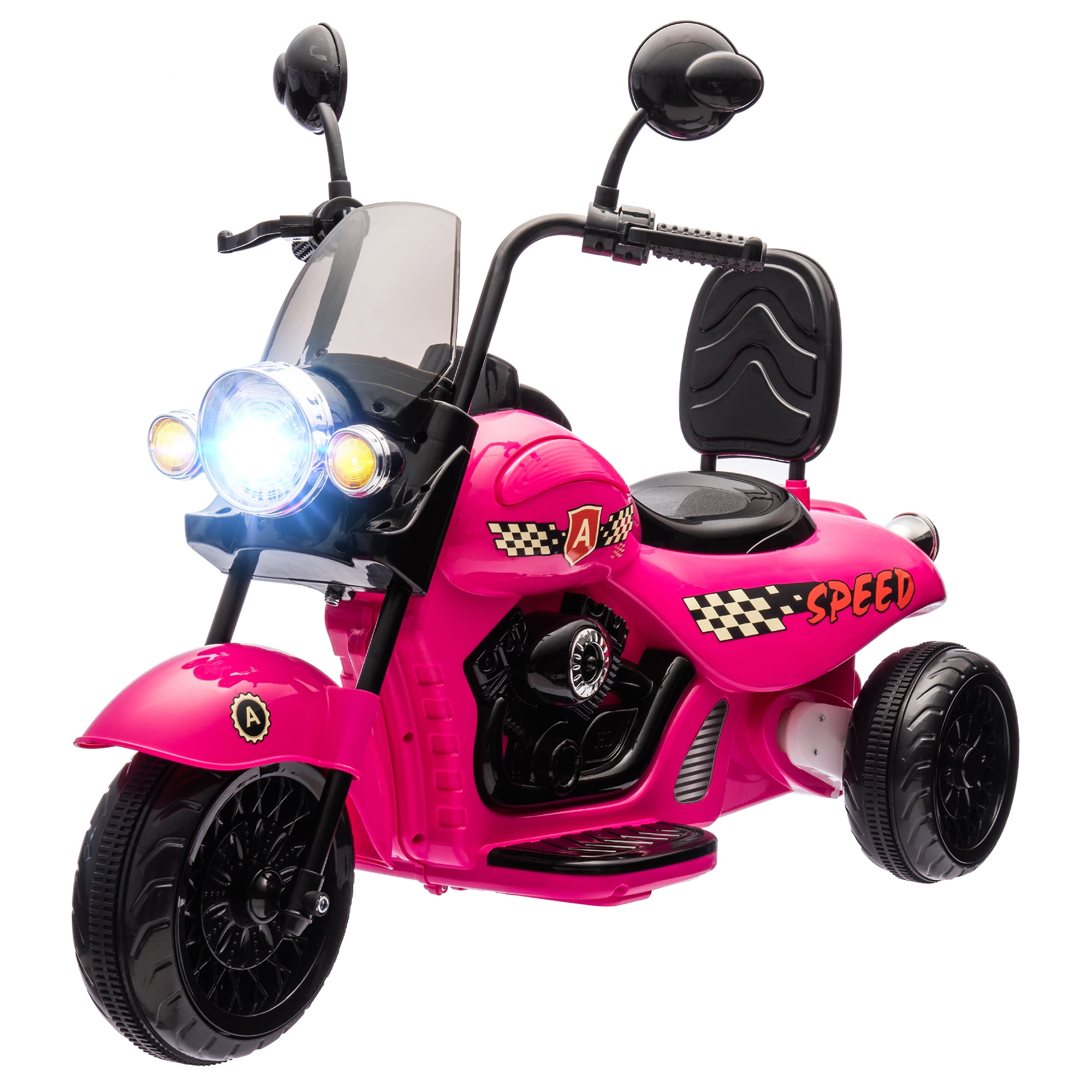 Electric Motorcycle for Kids, 3 Wheel 6V Battery Powered Chopper ...