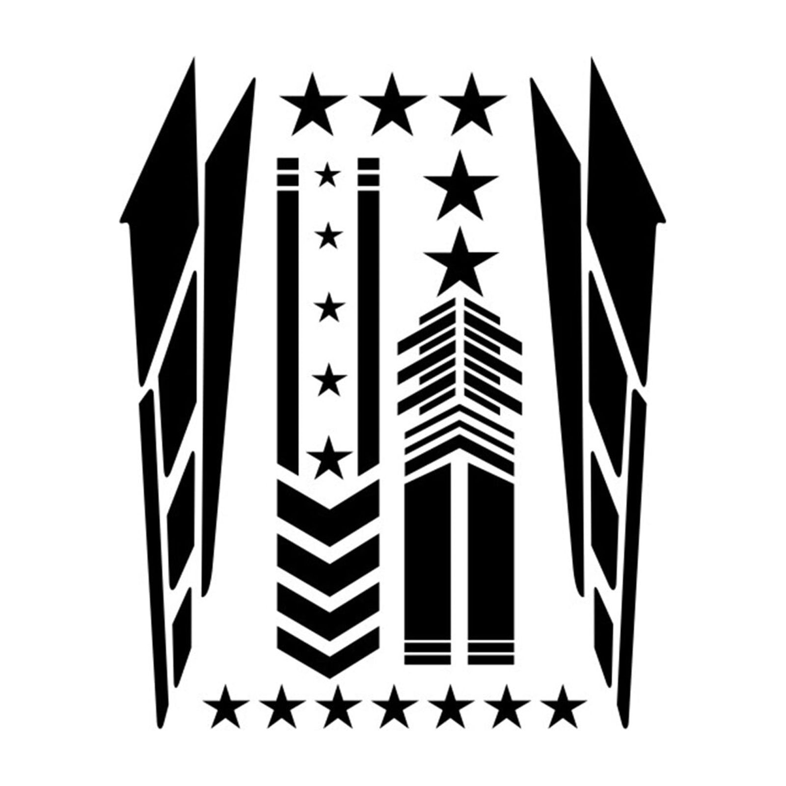 Electric Motorcycle Stripe Arrow Stickers set Fender Paste Waterproof ...