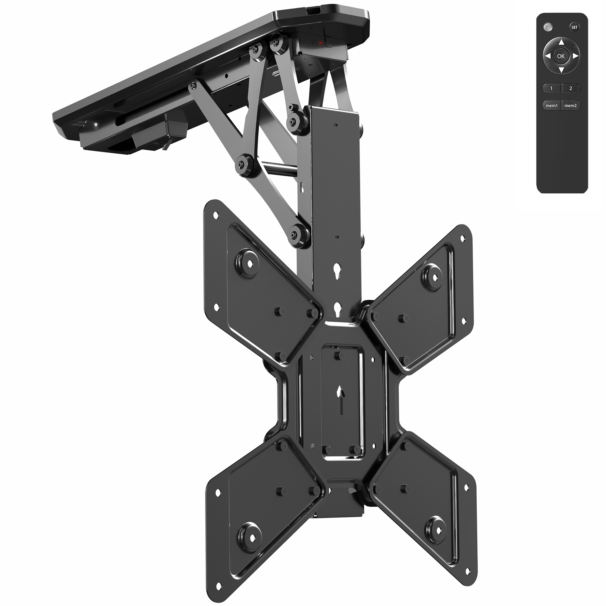 Electric Motorized Flip Down Pitched Roof Ceiling TV Mount for 32" to ...