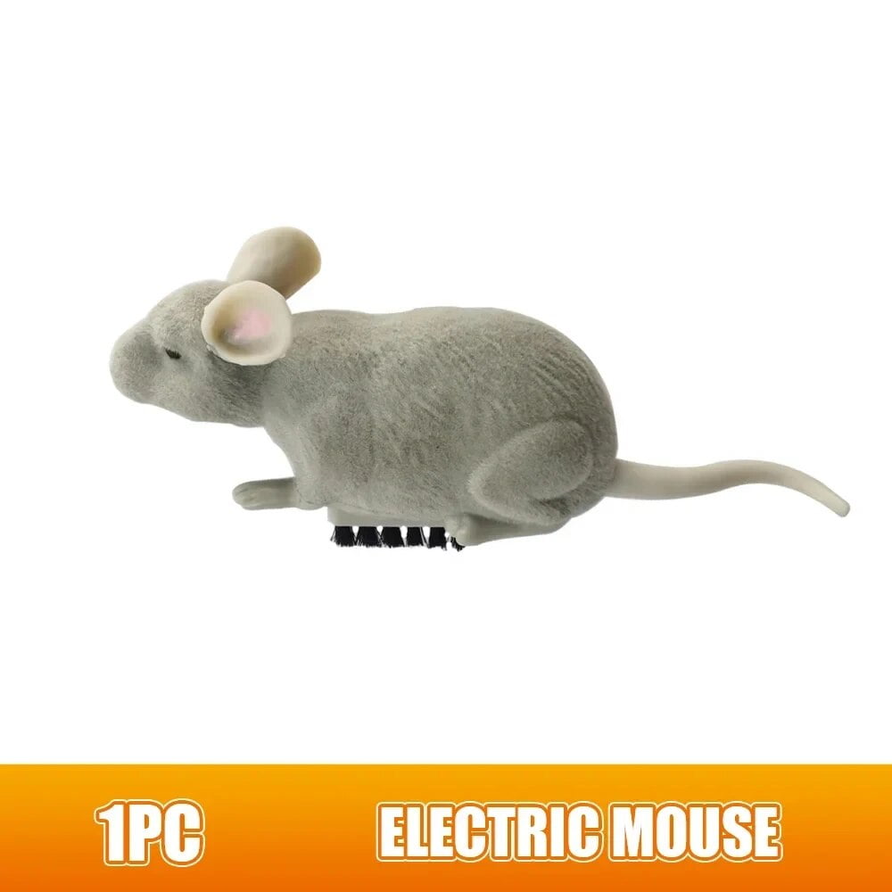 Electric Mouse Toys Cat Play Automatic Escape Robot Vibration Crawling ...