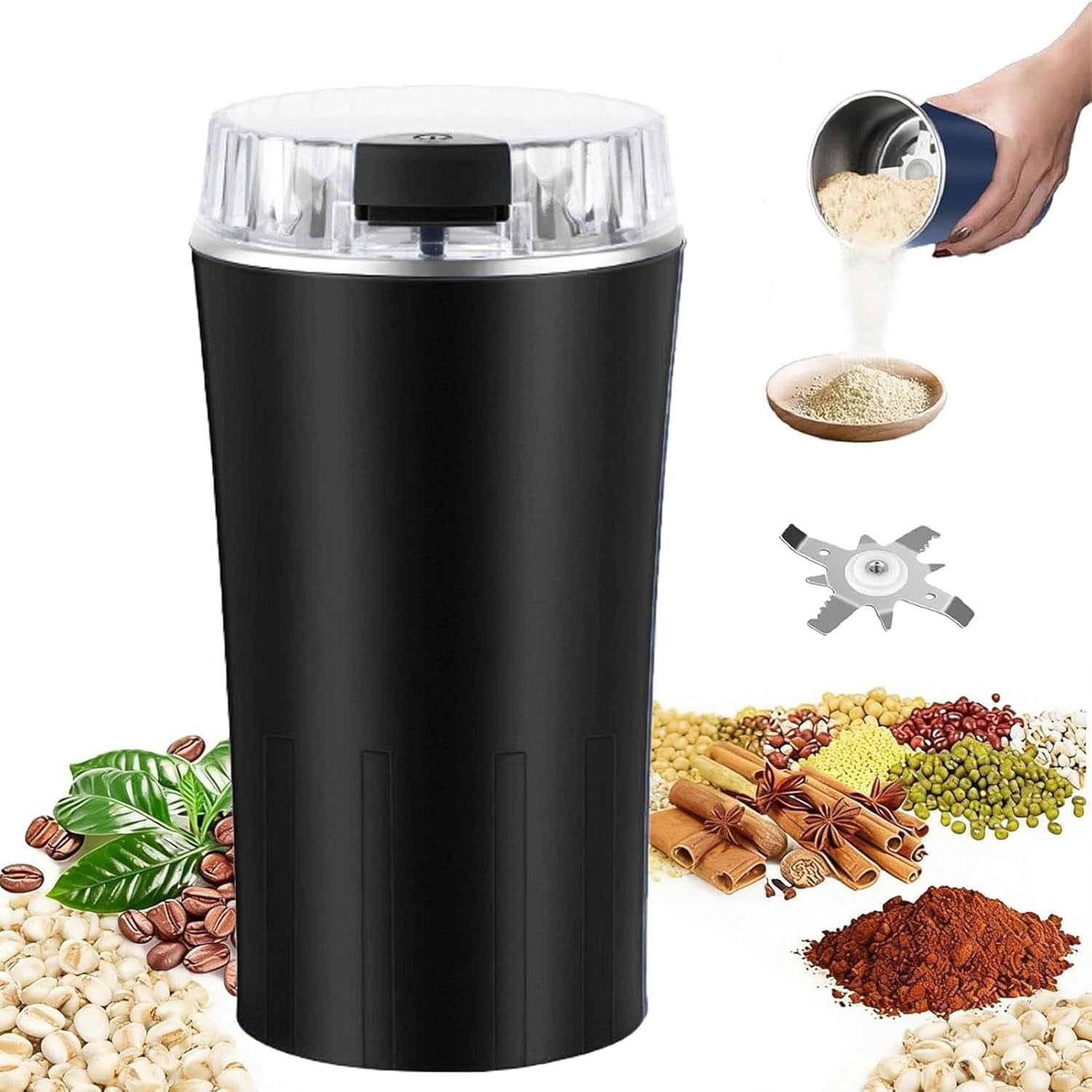 Electric Multifunction Grinder, Household Superfine Powder Machine for ...