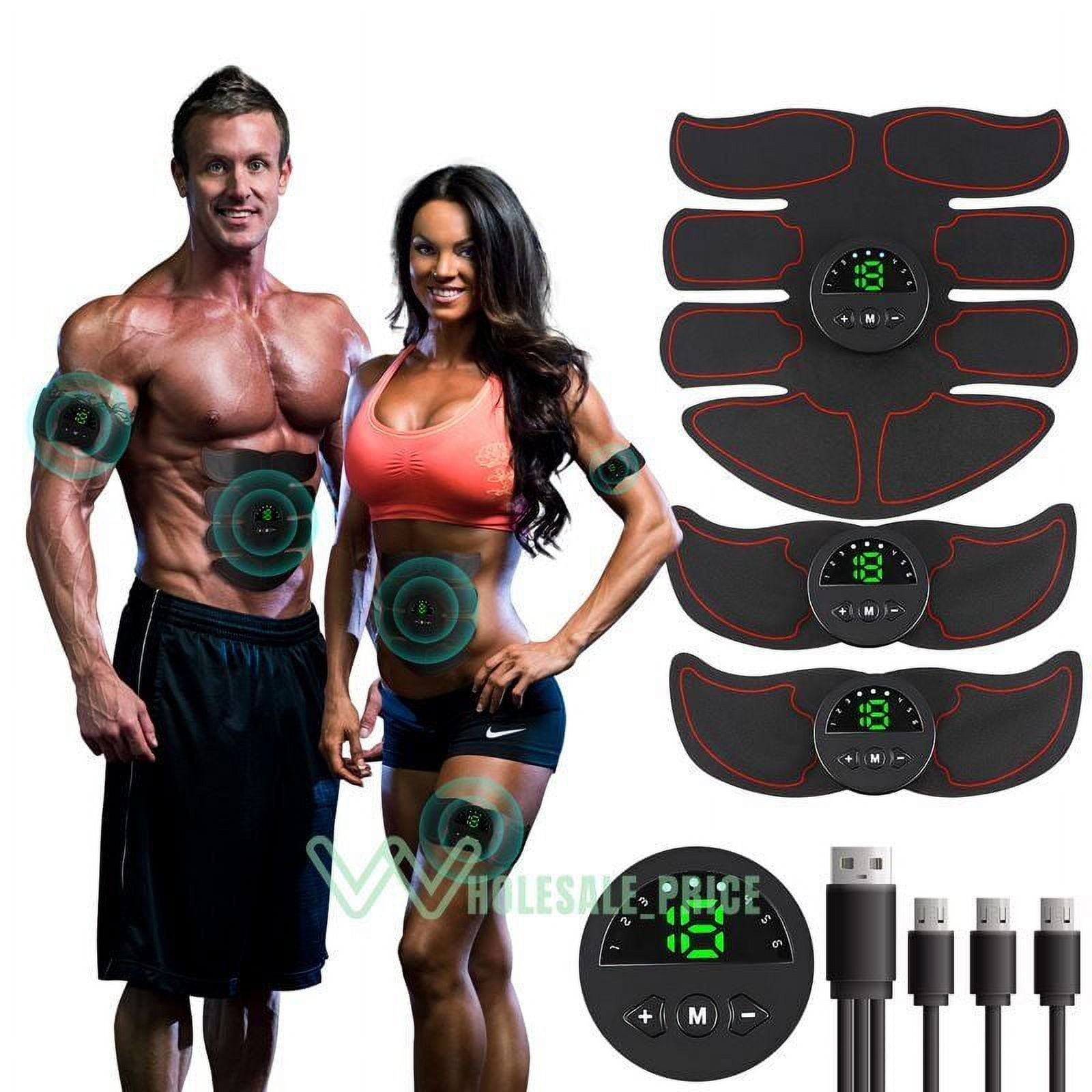 Electric Muscle Toner Machine ab Toning Belt Simulation Fat Burner ...