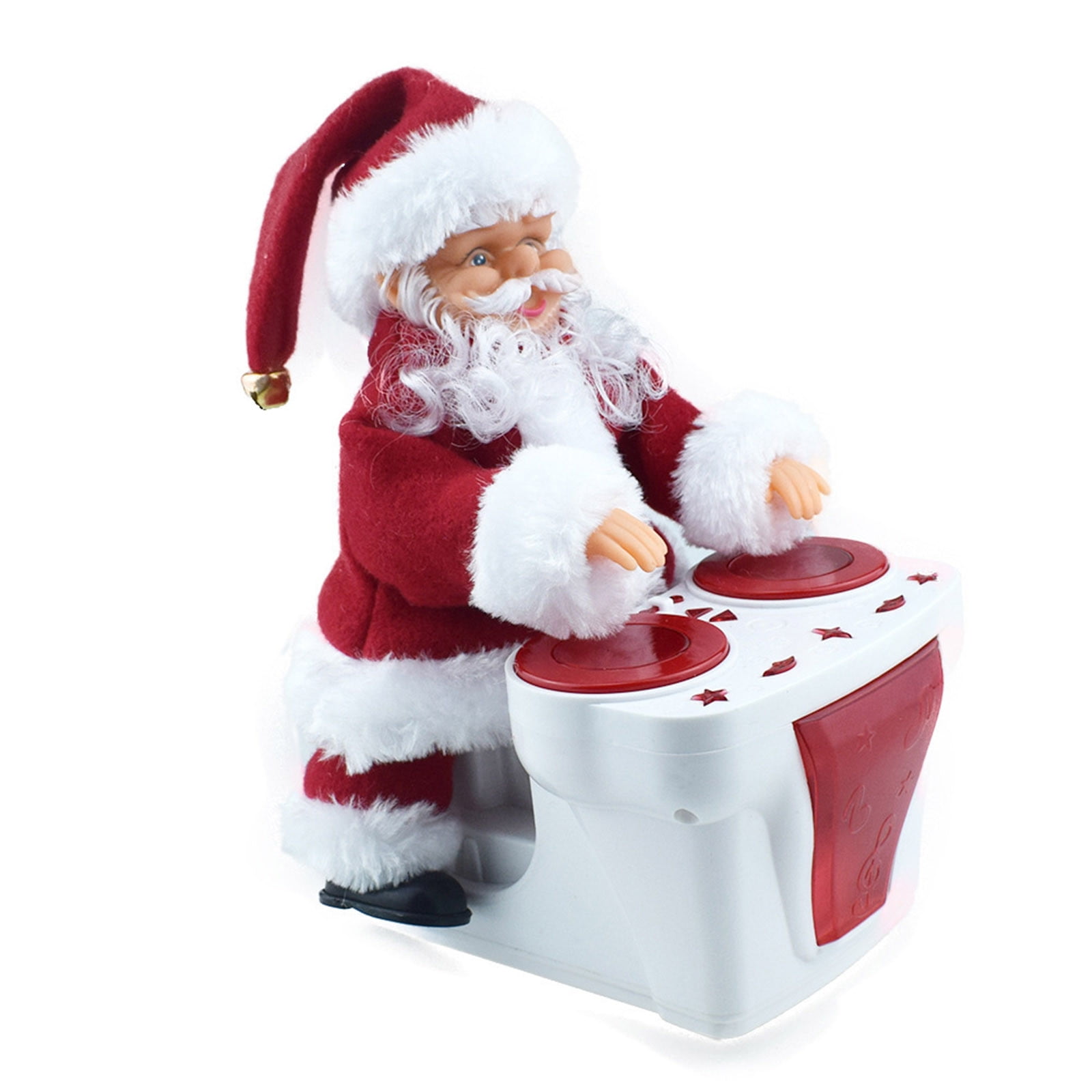 Electric Musical Santa Claus Toy, Dancing Singing Drumming Christmas ...
