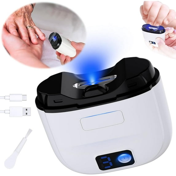 Electric Nail Clipper, 2 in 1 Automatic Rechargeable Nail Trimmer ...