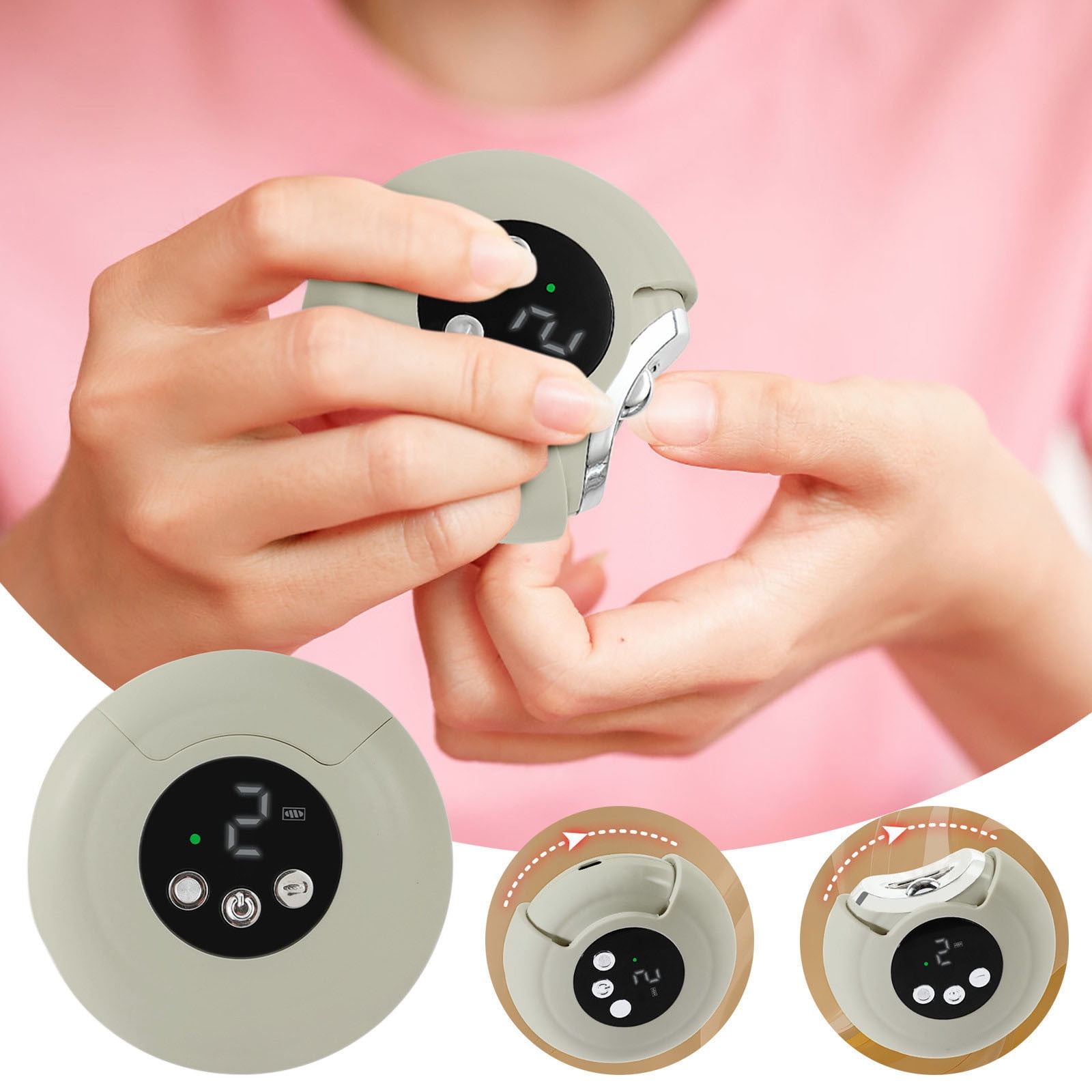 Electric Nail Clipper, 2025 New Electric Nail Clippers for Thick ...