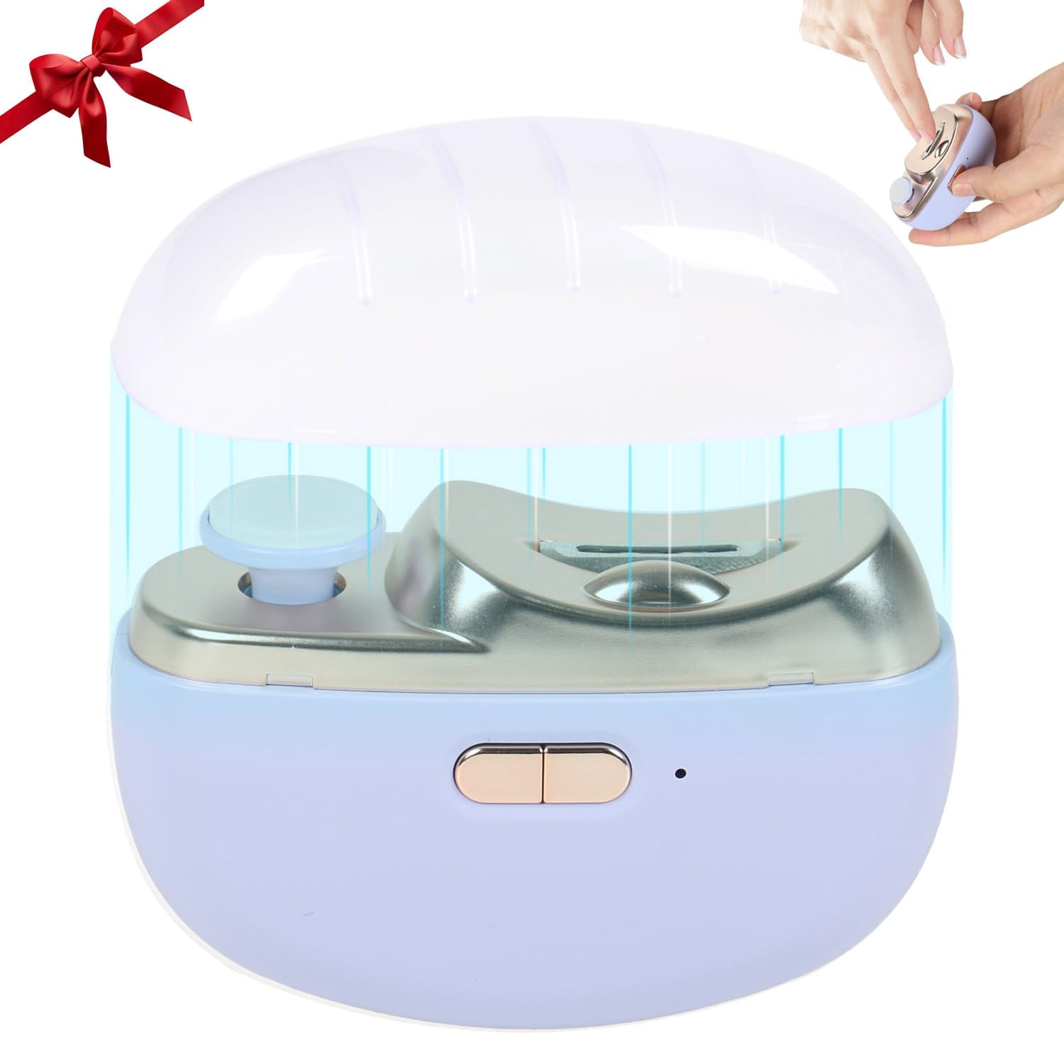 Electric Nail Clipper - 3-in-1 Trim/File/Polish with Nail Debris ...