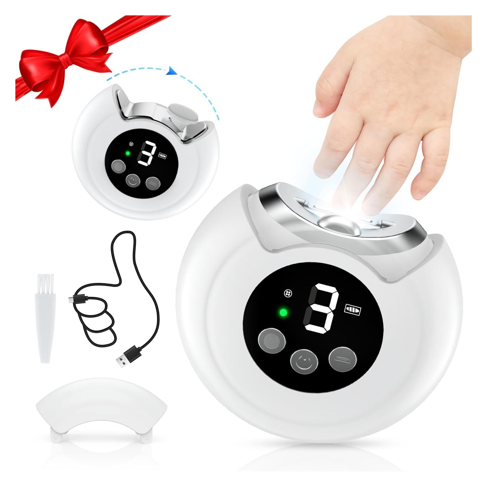 Electric Nail Clipper, Electric Nail Trimmer with Nail File & 3 Speed ...