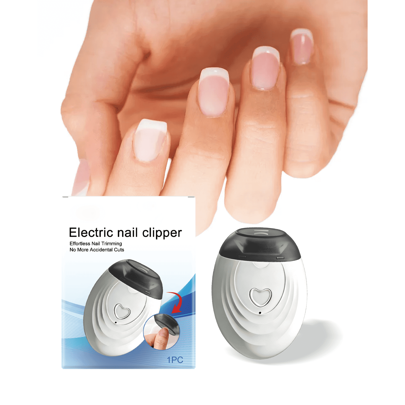 Electric Nail Clippers for Adults and Seniors, USB Rechargeable Low ...