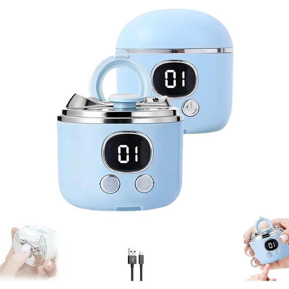 Electric Nail Clippers for Seniors with Magnifier, 2-in-1 Rechargeable ...