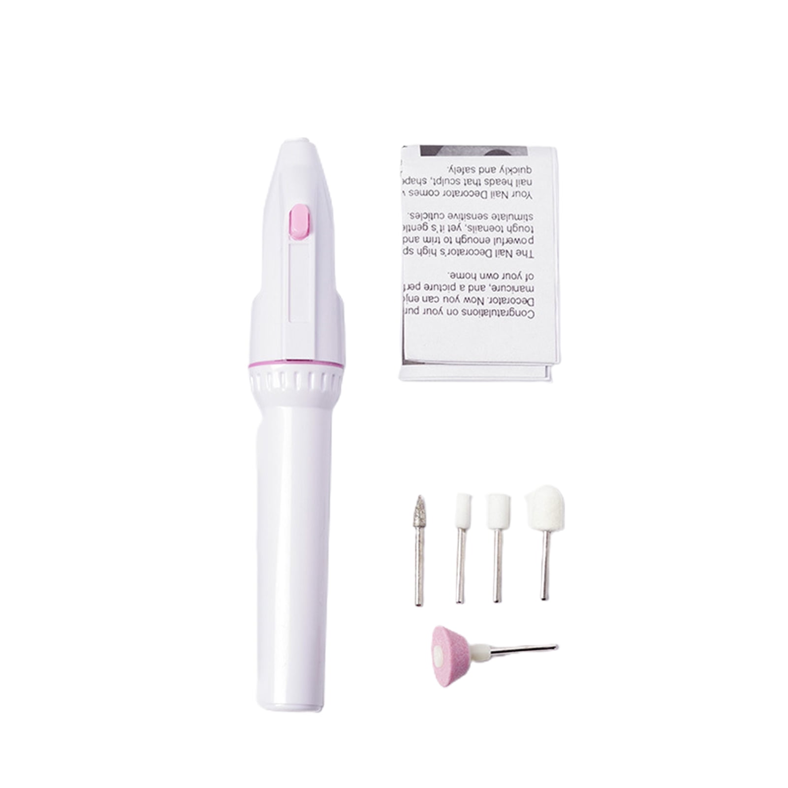 Electric Nail Drill, ABS Portable Adjustable Nail Buffer Fingernail ...