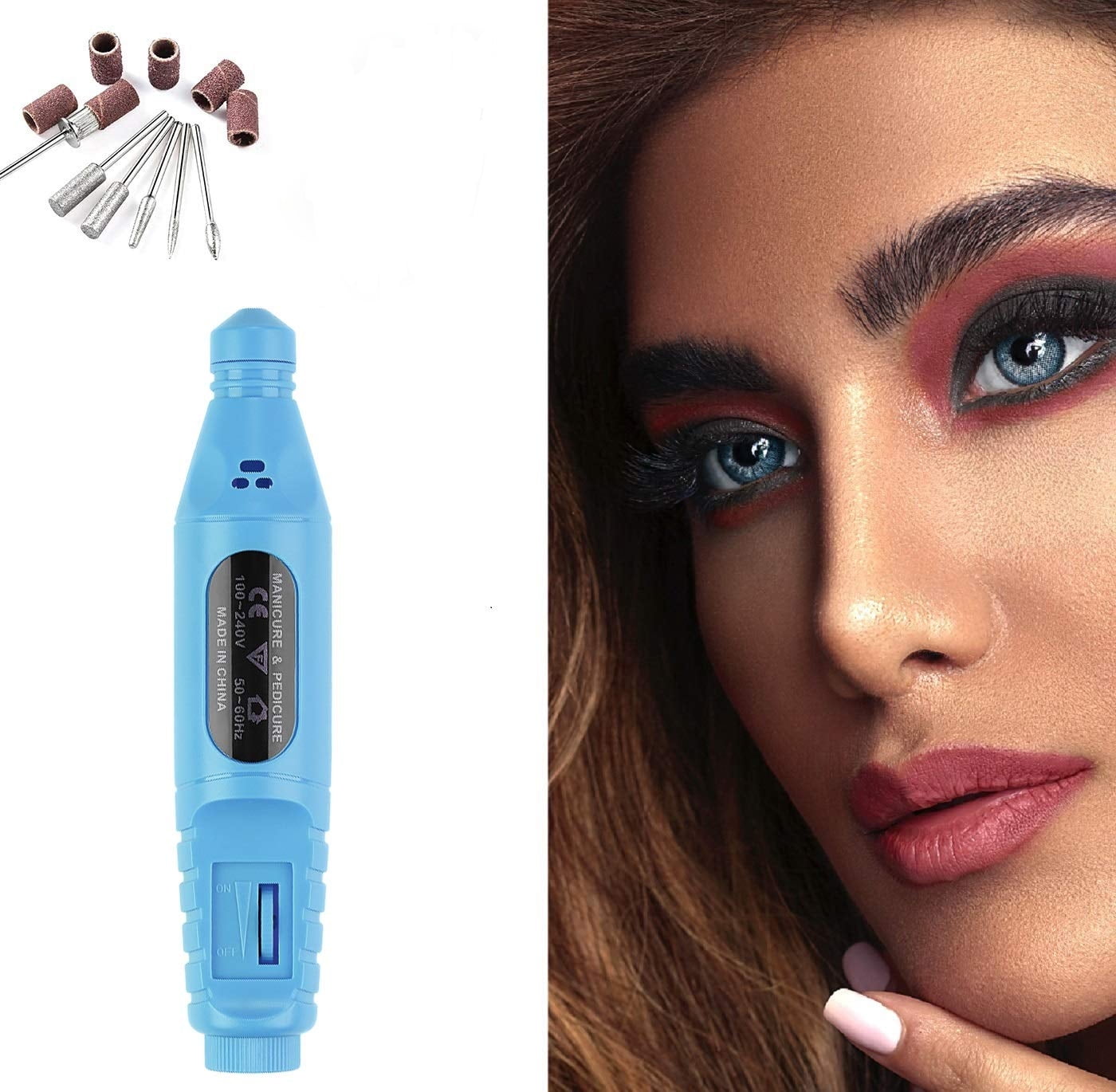 Electric Nail Drill, Acrylic Nail Tools, Professional Portable Electric ...