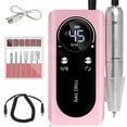 Electric Nail Drill, Cordless Portable Electric Nail File Set with 6 ...