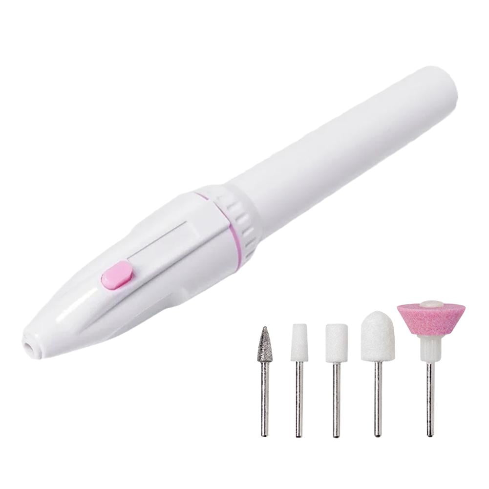 Electric Nail Drill File Machine with Drill Bits Set Cordless Grinder ...