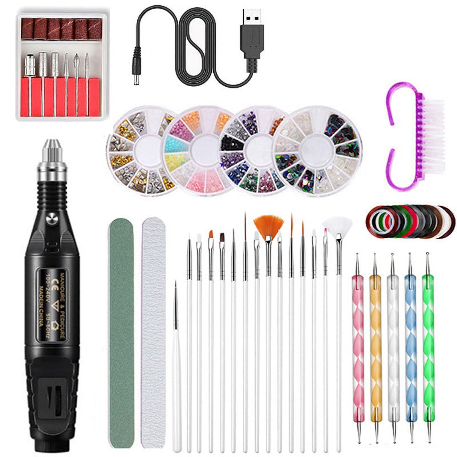 Electric Nail Drill Kit Set, USB Portable Pedicure Set Electric Nail ...