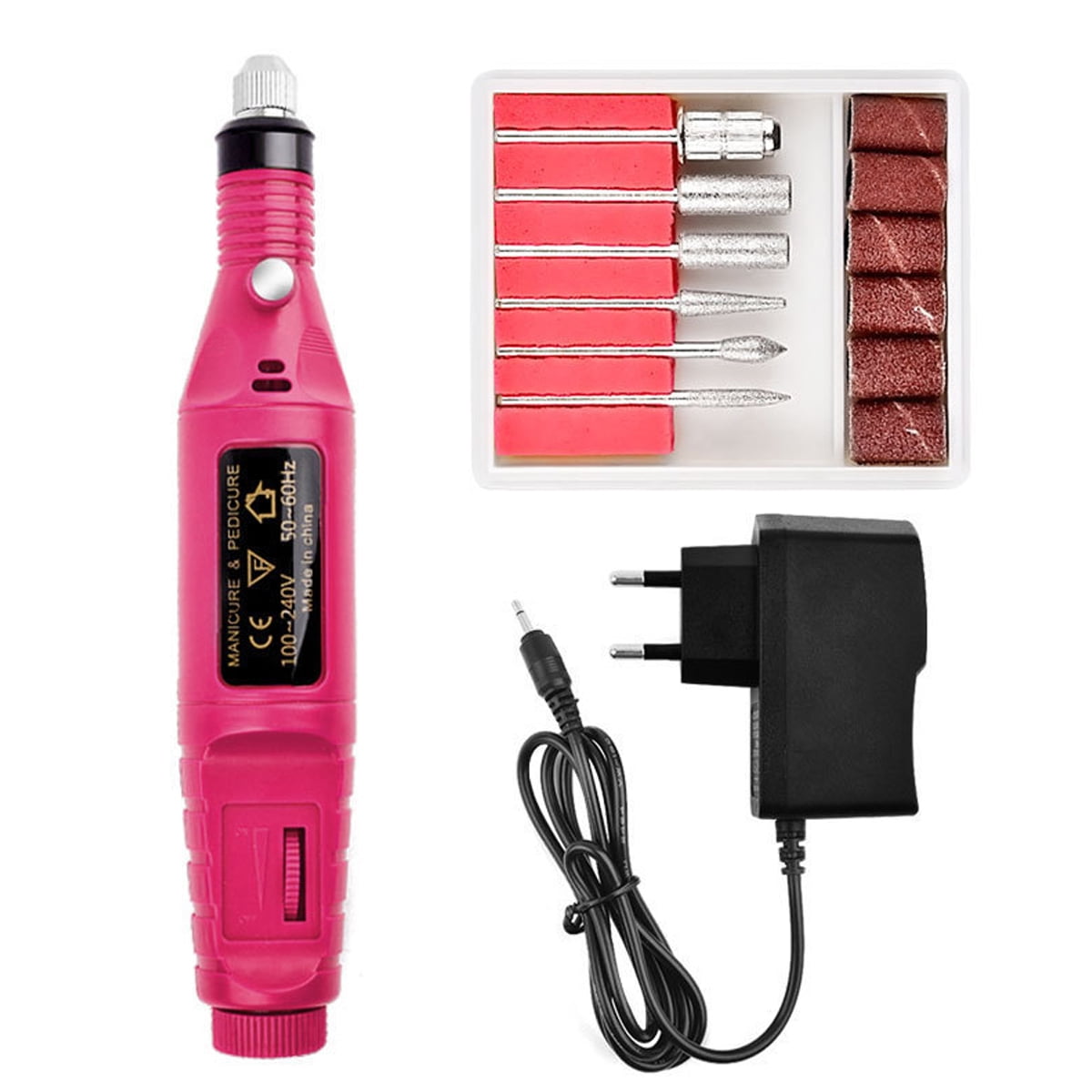 Electric Nail Drill Machine Filer Kit Rotary Carver Nail Polish Machine ...