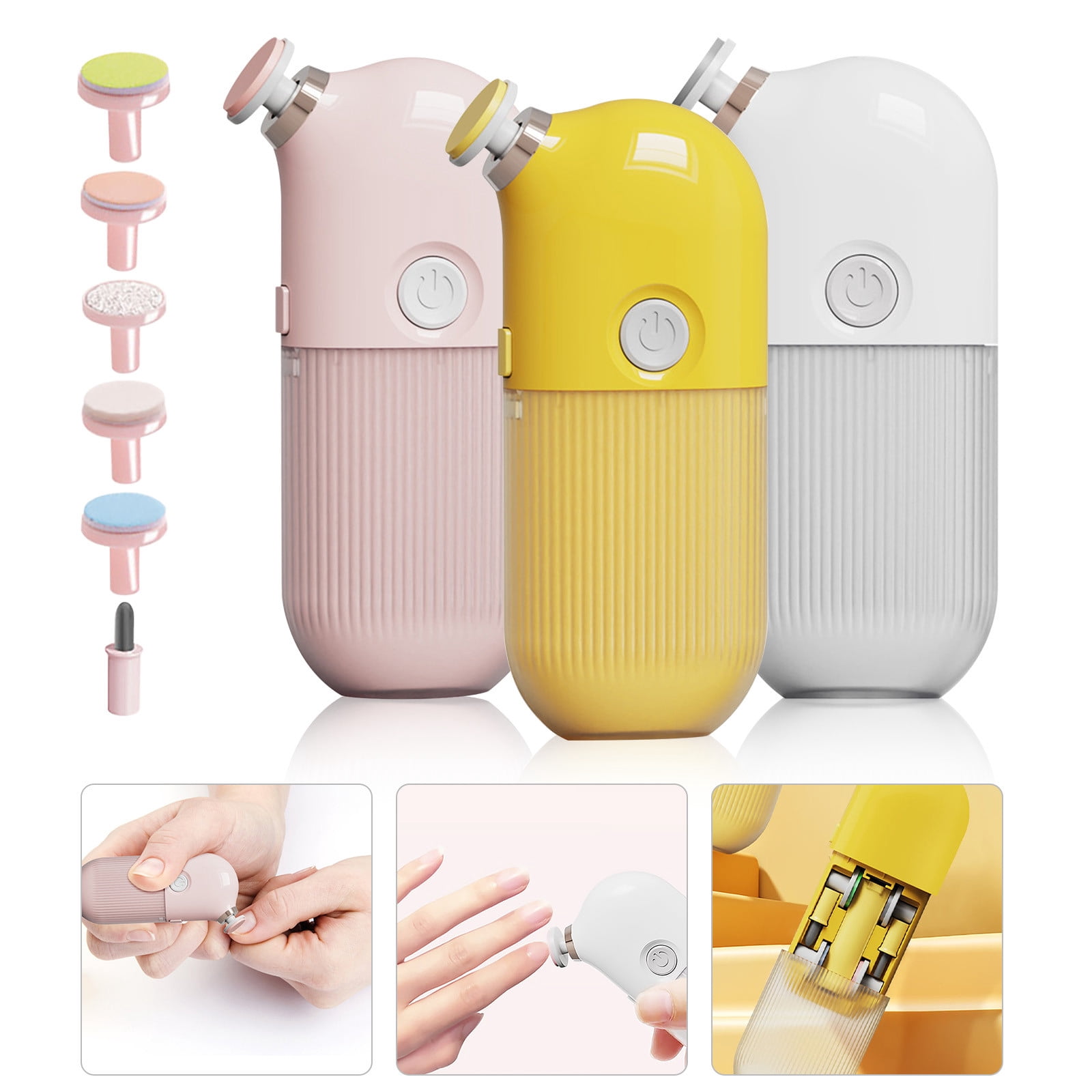 Electric Nail Polisher and Clipper Set | Automatic Antipinch Nail ...