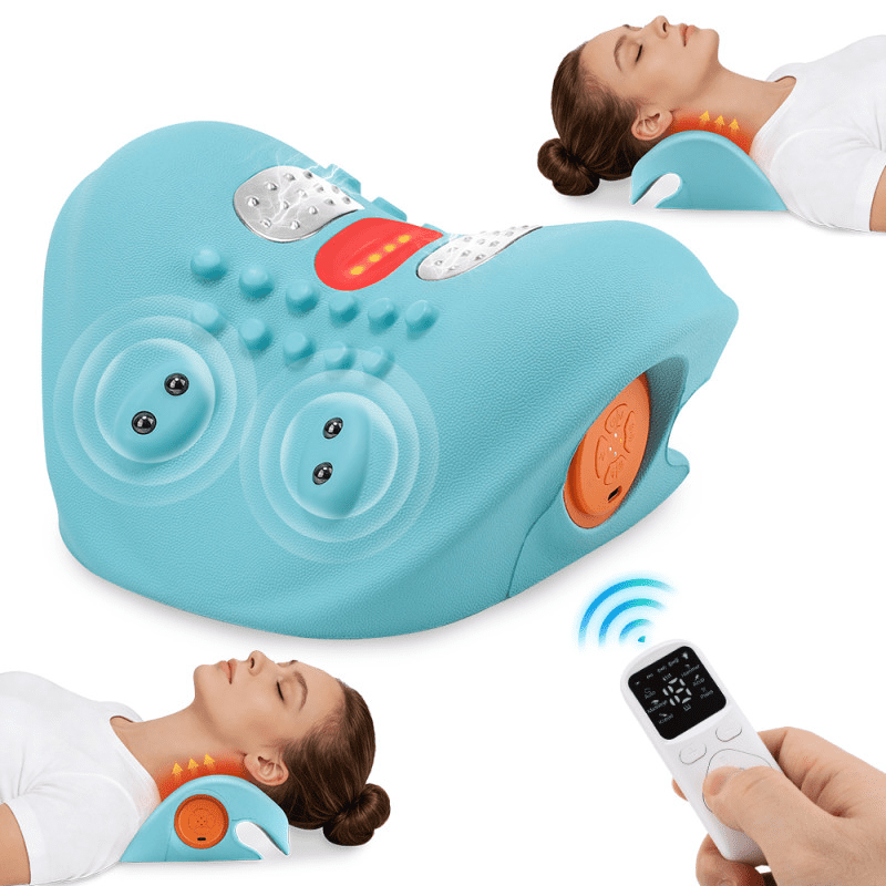 Electric Neck Massager Pillow, Heated Neck and Shoulder Massager with ...