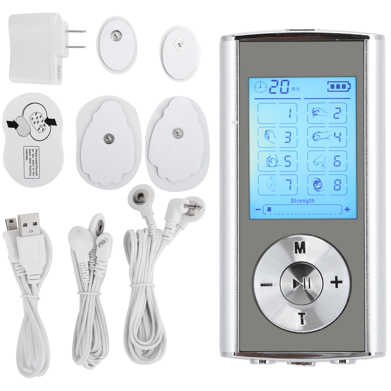 Electric Neck Massager Portable Pain Relief Pulse Shoulder Back Waist ...