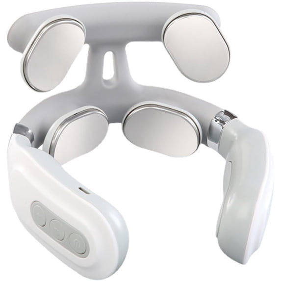 Electric Neck Massager, Rechargeable Neck & Shoulder Massager with 4 ...