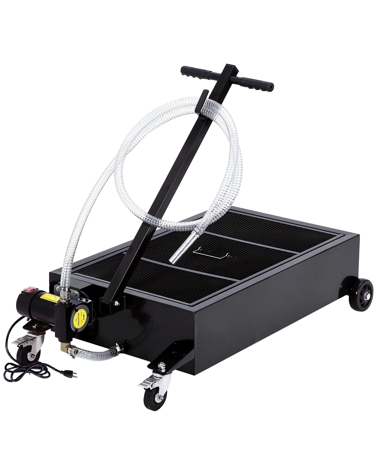 Electric Oil Drain Pan Cart 20 Gallon – Heavy-Duty Low Profile Oil ...