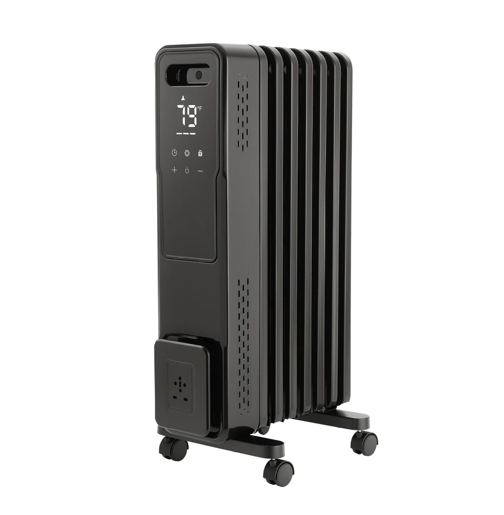 Electric Oil Filled Radiator Heater 1500W, Space Heater with Timer & 3 ...
