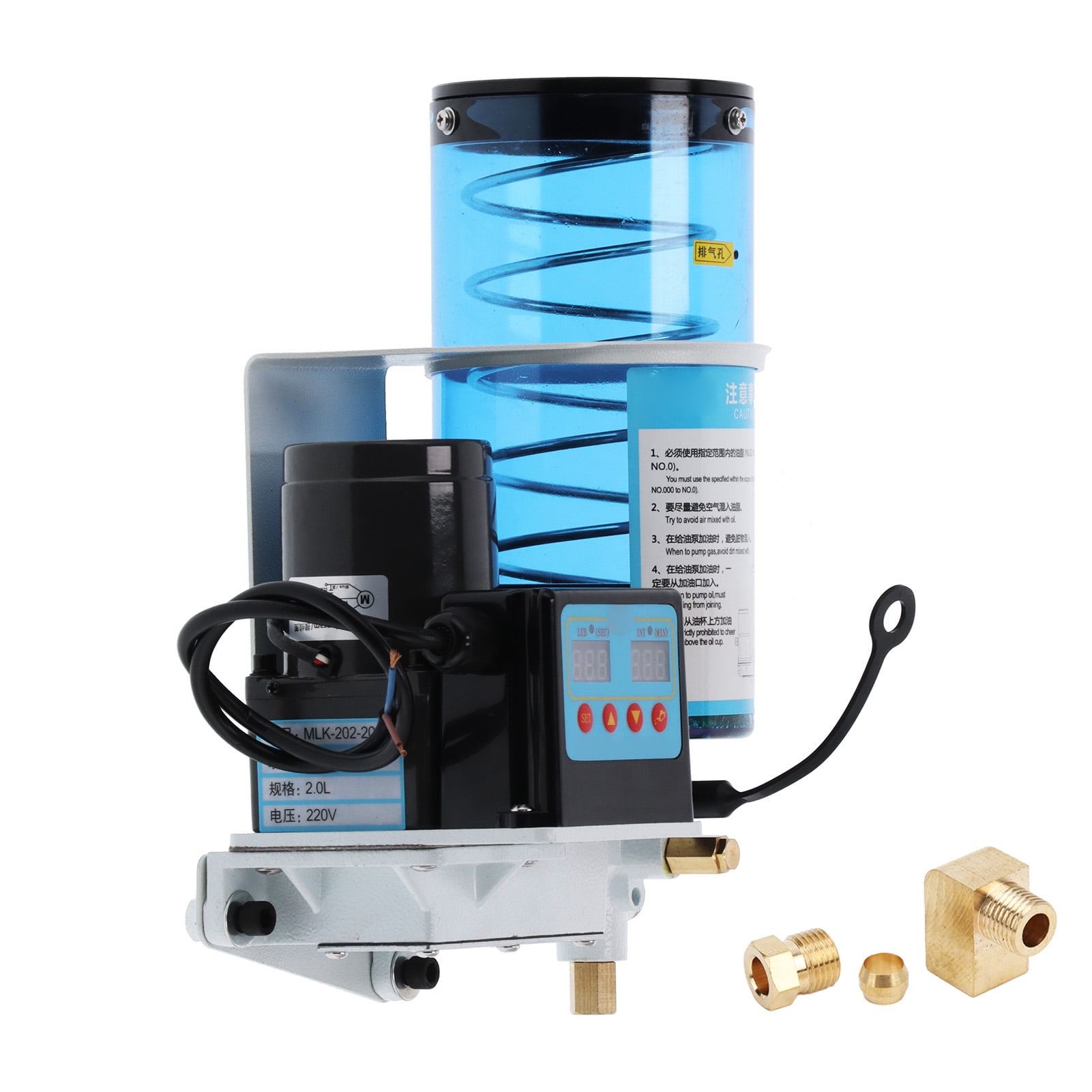 Electric Oil Pump Automatic Fuel Grease Mechanical Lubriion Device 2L ...