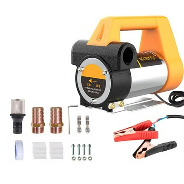 Electric Oil Pump DC 12V/24V Diesel Kerosene Transfer Pump Self-Priming ...