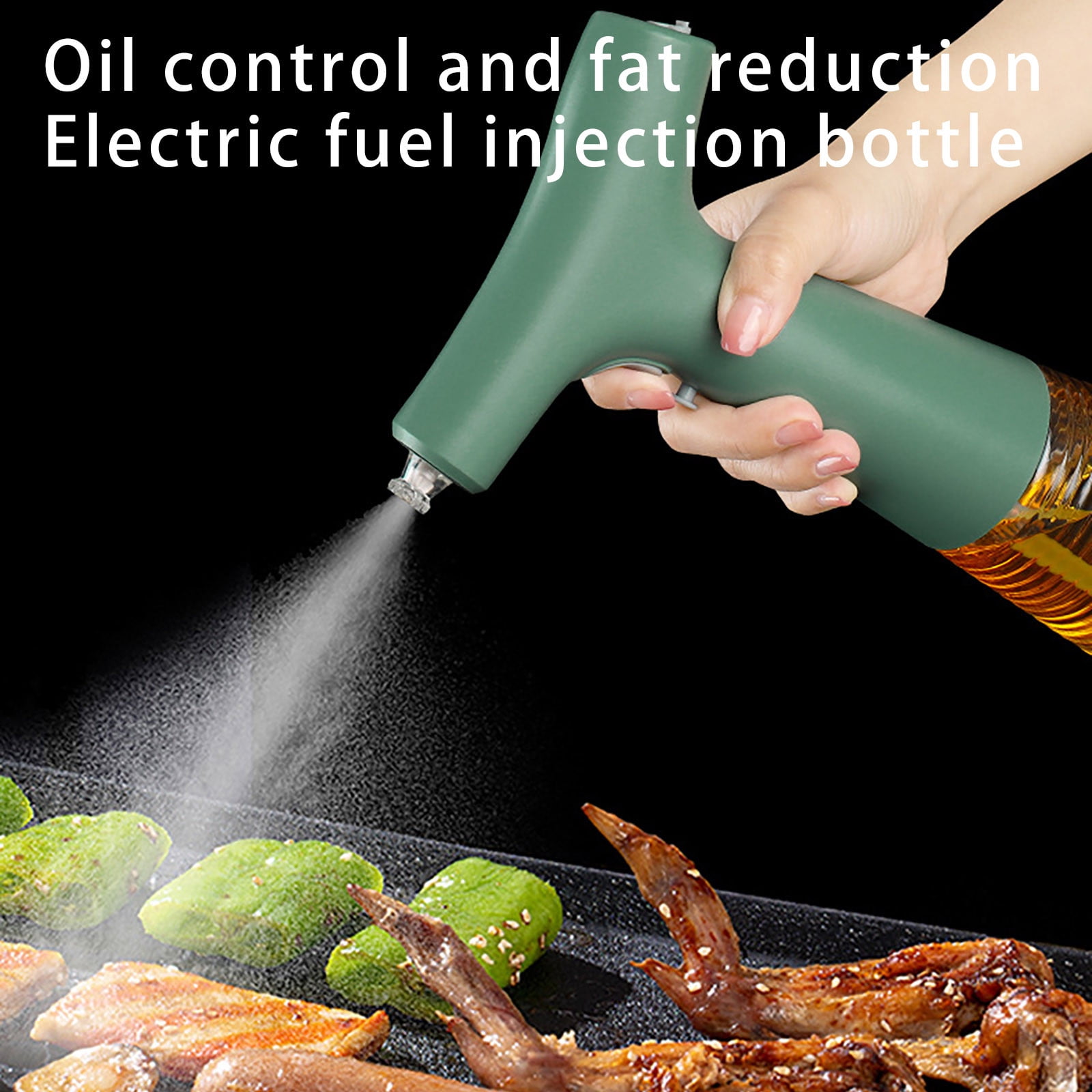 Electric Olive Oil Spray Bottle: Reduces Oil Usage, Versatile for ...