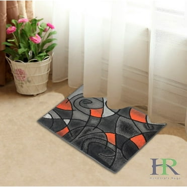 Swirls/Circles/Spiral Modern Abstract Contemporary Hand Carved Area Rug ...