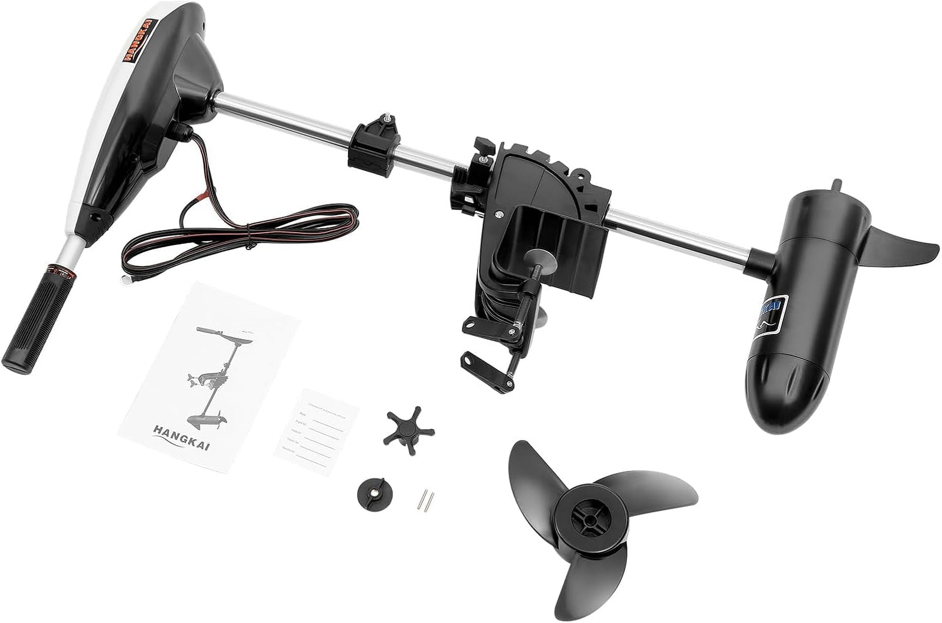 Electric Outboard Trolling Motor, 65Lbs Heavy Duty Thrust 8 Speed ...