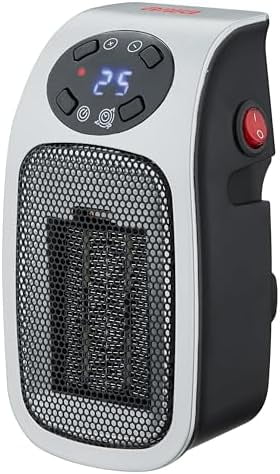 Electric Outlet Ceramic Plug-In Space Heater with LCD Digital Screen ...