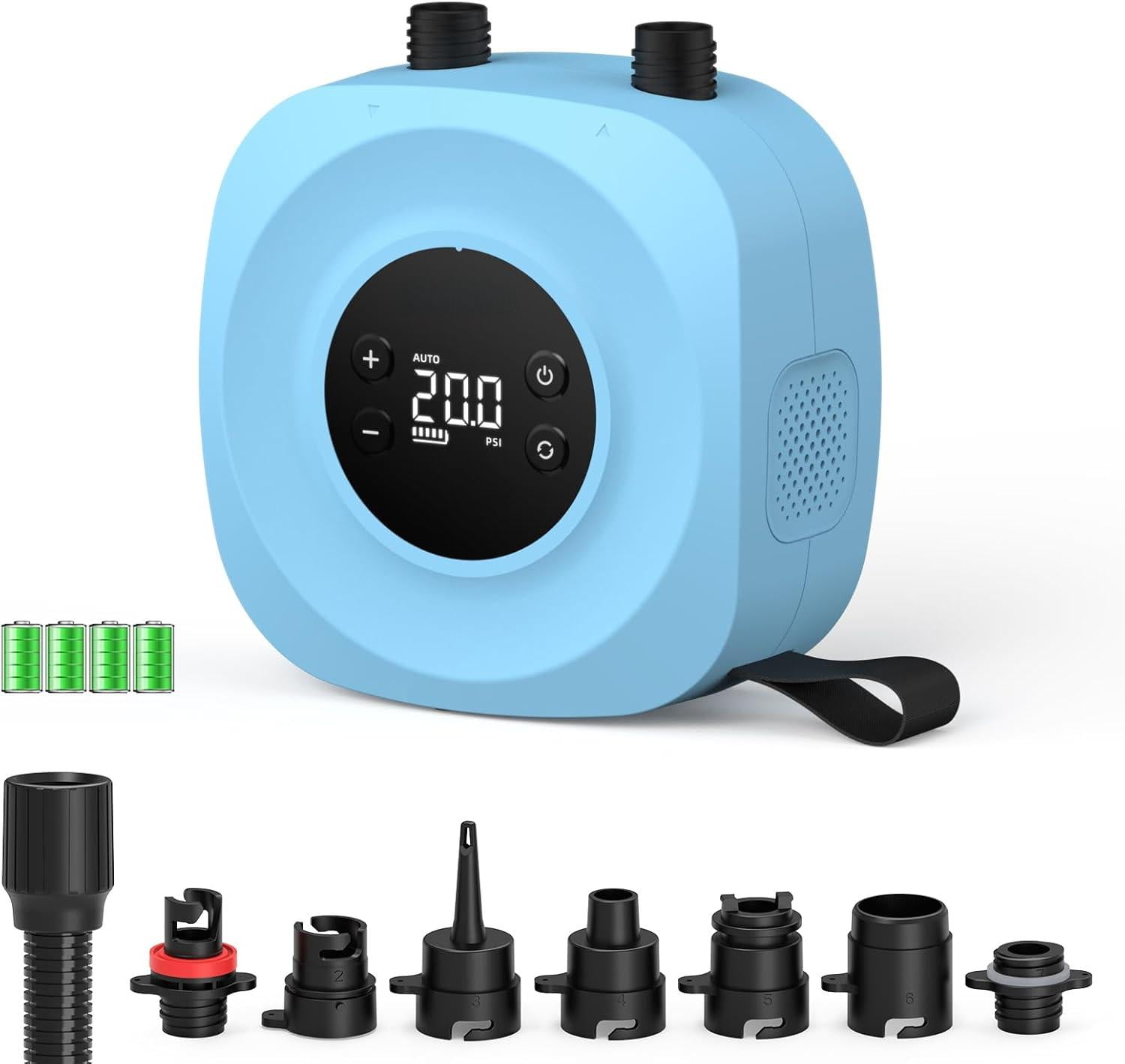 Electric Paddle Board Pump, Rechargeable 20PSI High Pressure SUP Pump ...