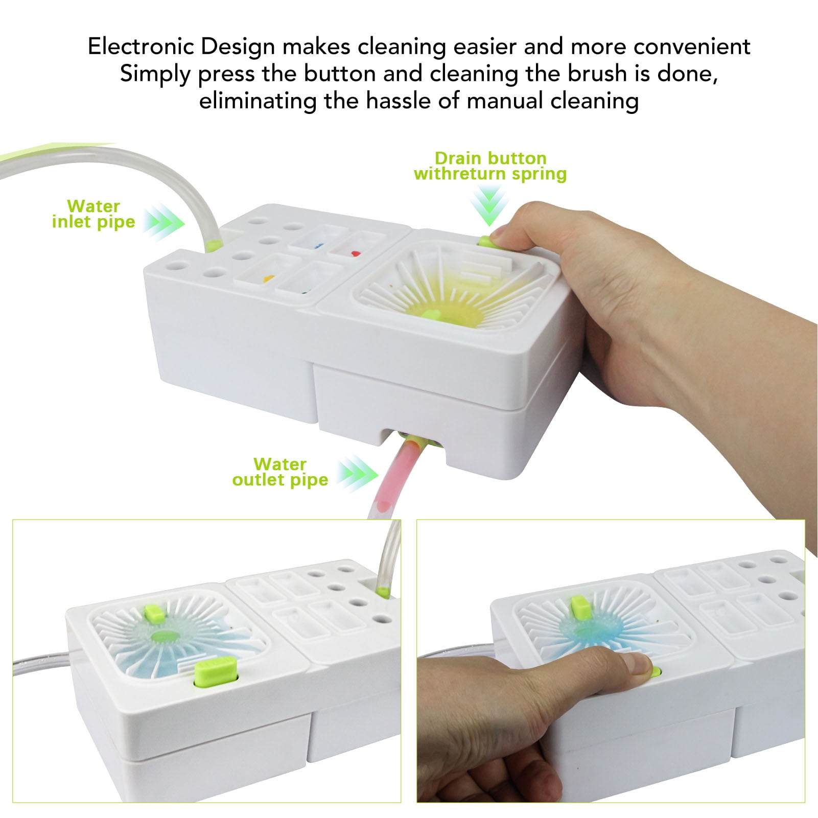 Electric Paint Brush Cleaner With Water Circulation For Acrylic ...