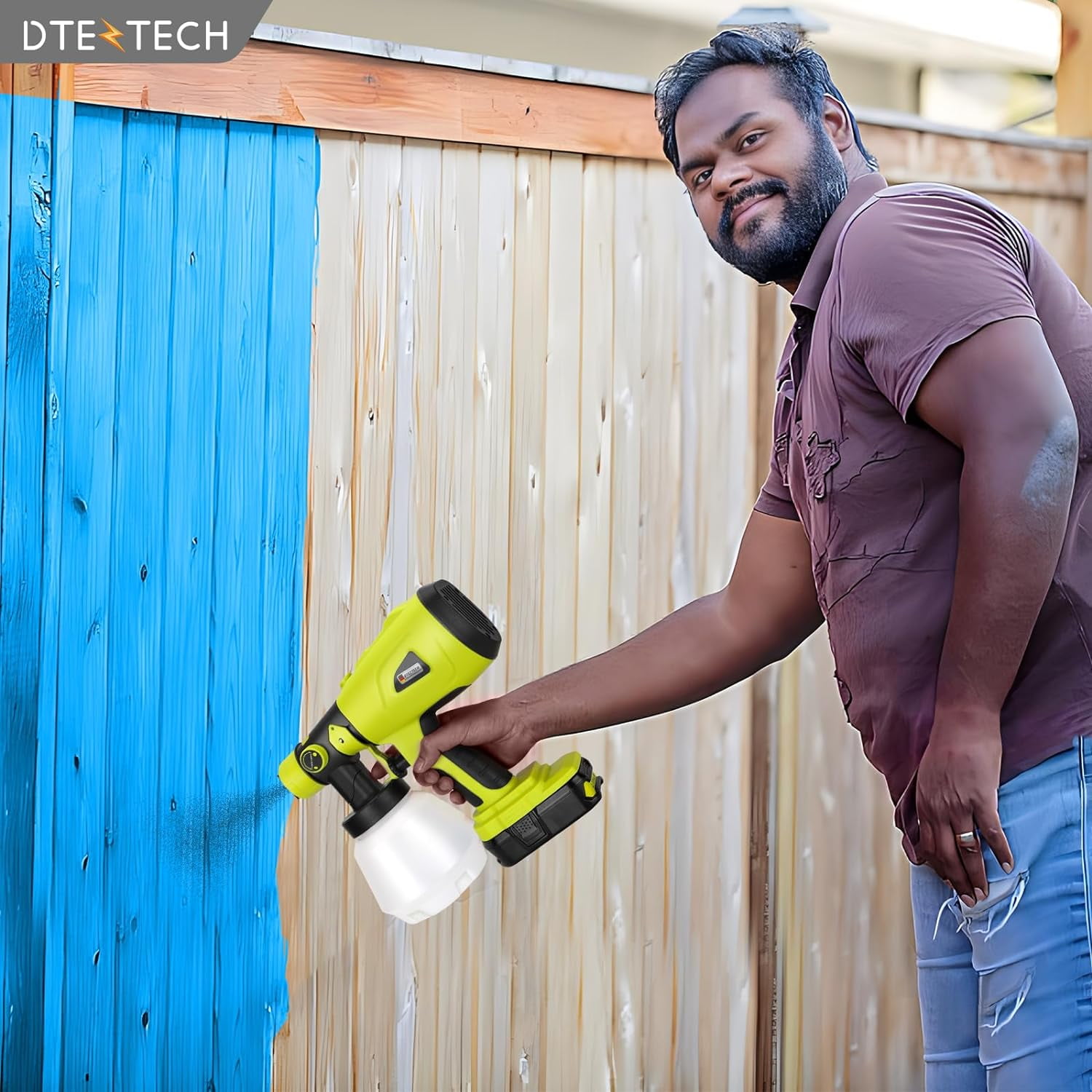 Electric Paint Sprayer for Ryobi ONE+ 18V Li-ion Battery, HVLP Spray ...