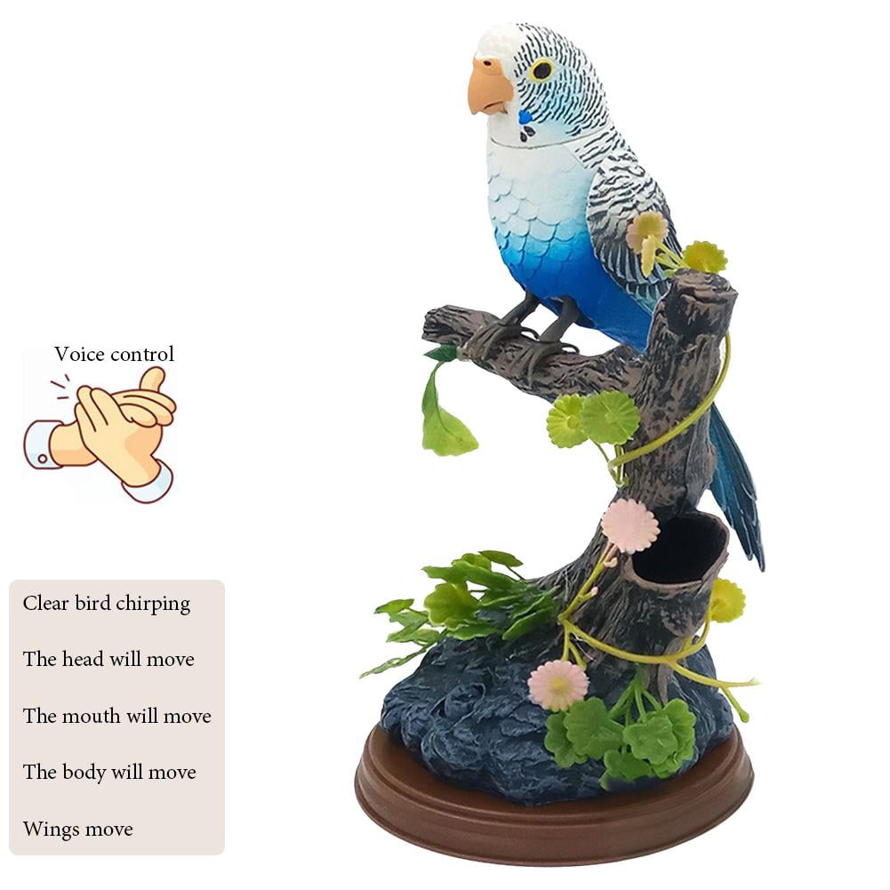 Electric Parrots Voice Control Talking ParrotsOffice Battery-Operated ...