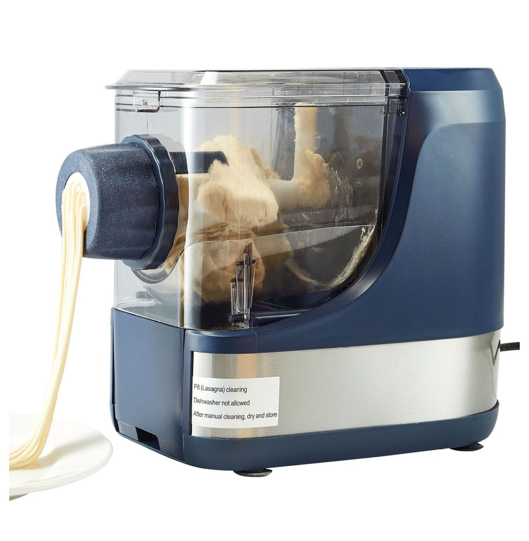 Electric Pasta Maker, 150W Automatic Noodle Machine with 8 Dies, 500g ...