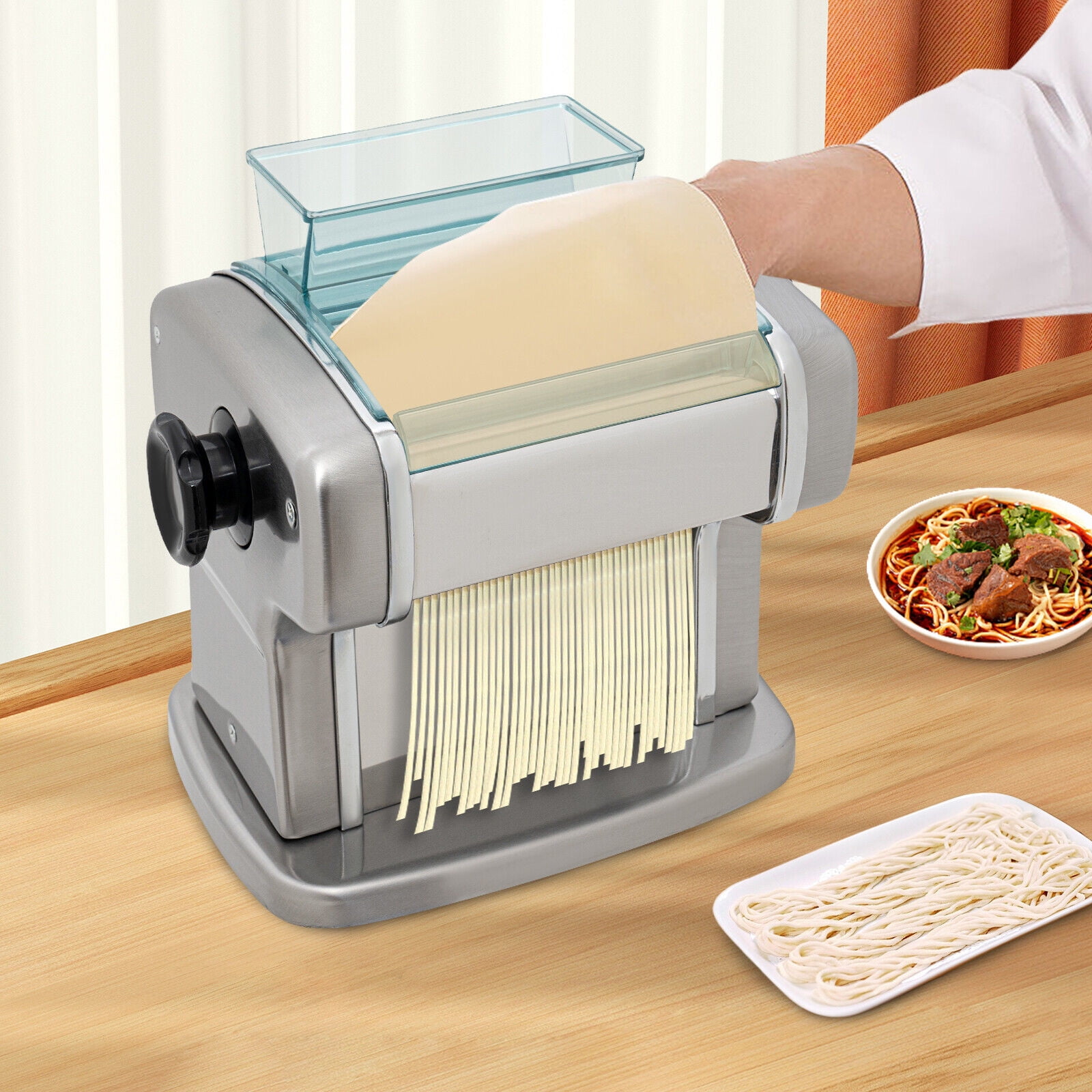 Electric Pasta Maker Automatic Noodle Machine Fresh Pasta Dough Roller ...
