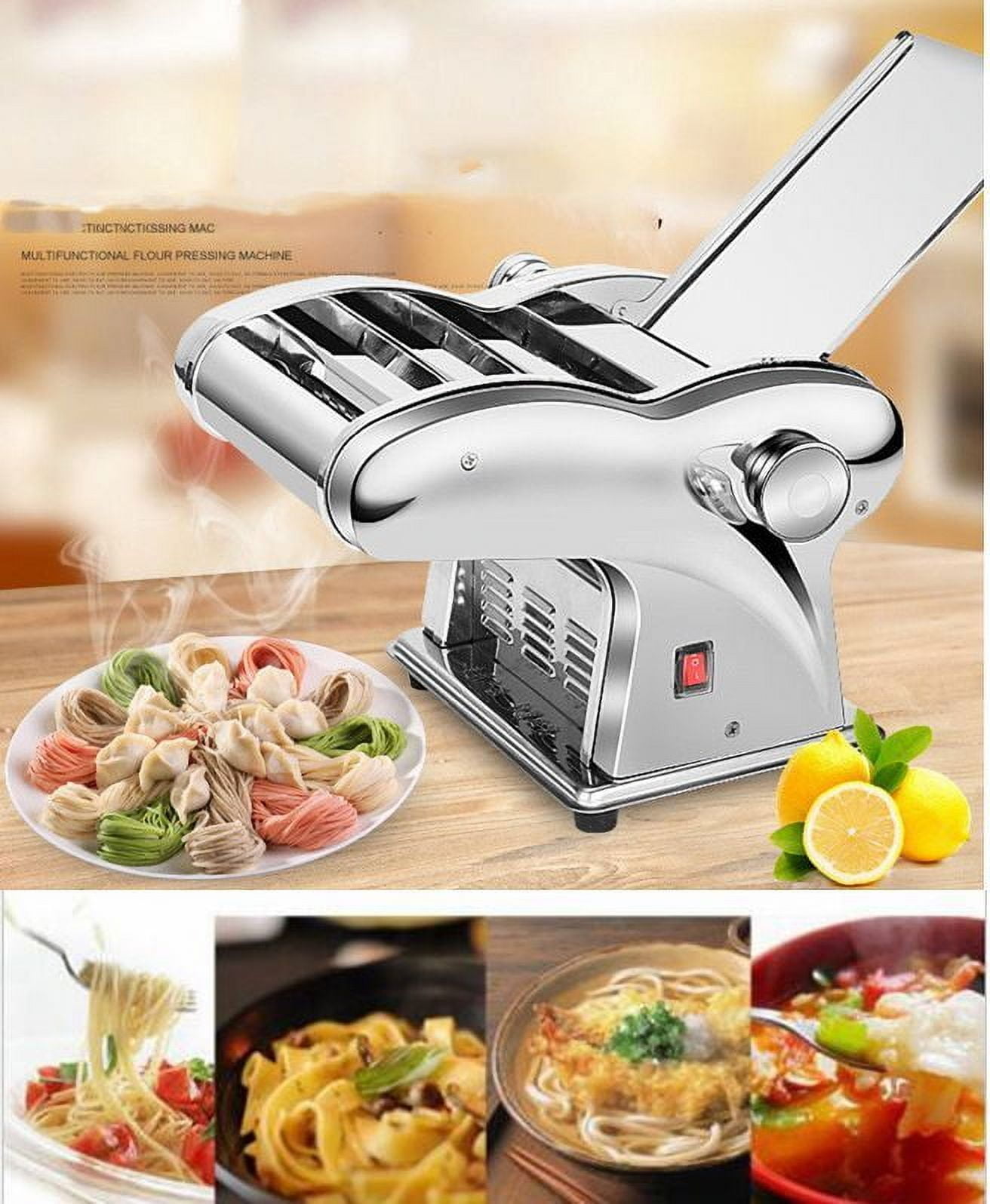 Electric Pasta Maker Noodle Dumpling Skin Dough Machine Commercial Home ...