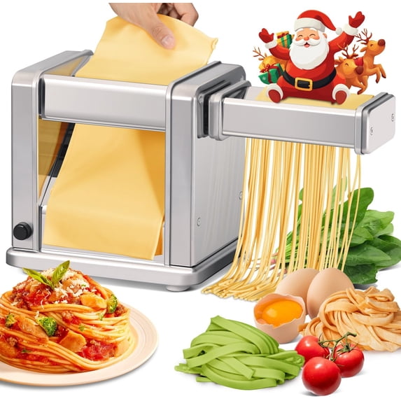 Electric Pasta Maker Stainless Steel Noodle Machine with Roller ...