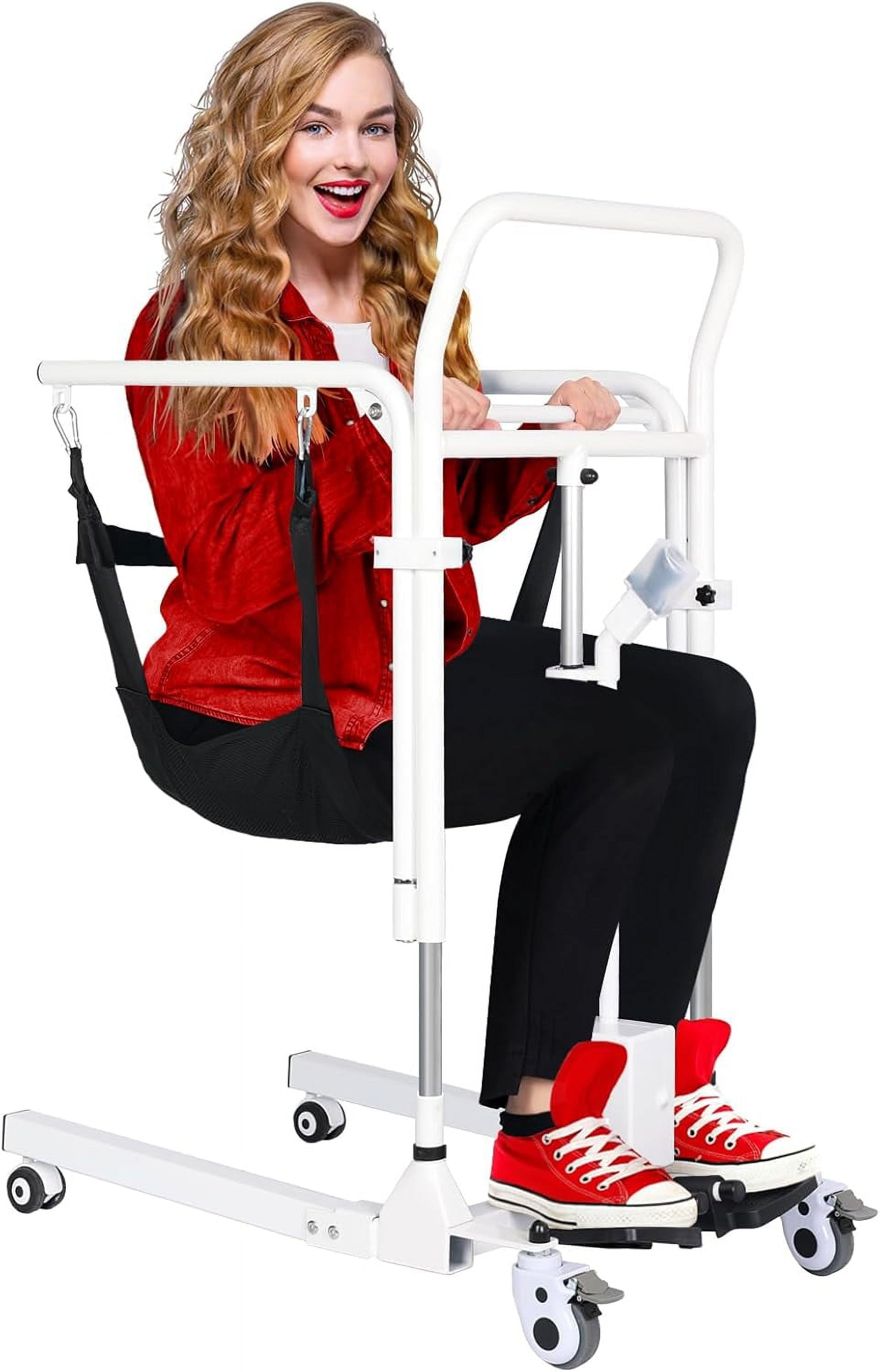 Electric Patient Lift, Portable Transfer Chair with High-Capacity ...