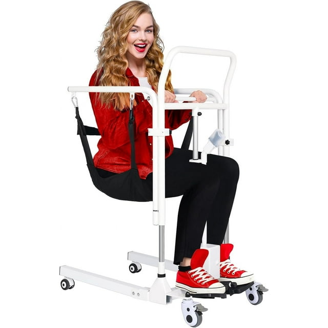 Electric Patient Lift, Portable Transfer Chair with High-Capacity ...