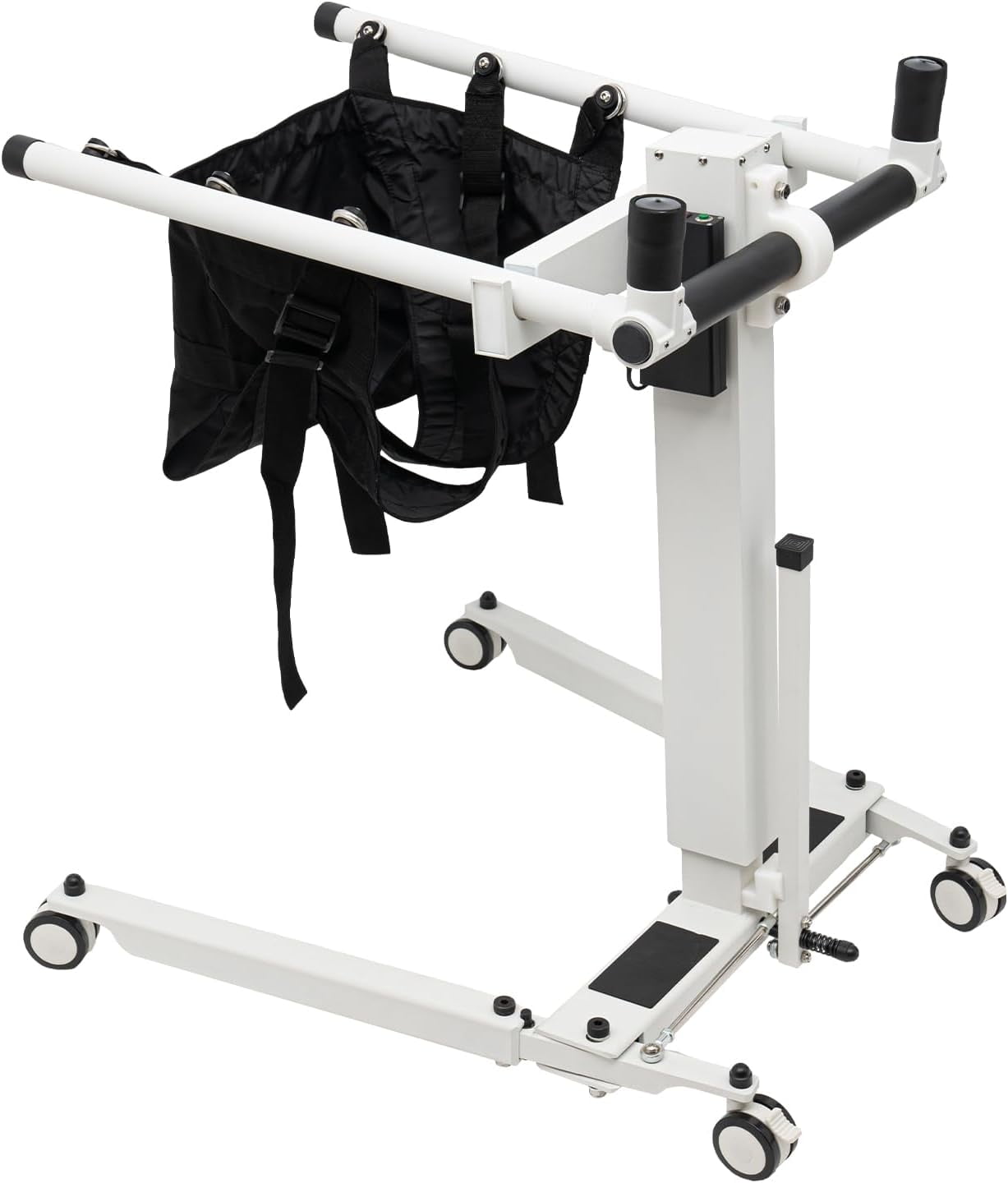 Electric Patient Lift Transfer Chair, Height&Seat Width Adjustable ...