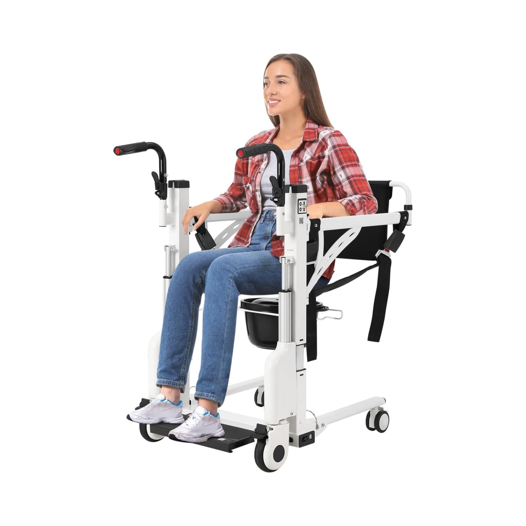 Electric Patient Lift Transfer Chair,Hoyer Lifts for Home,Hydraulic ...