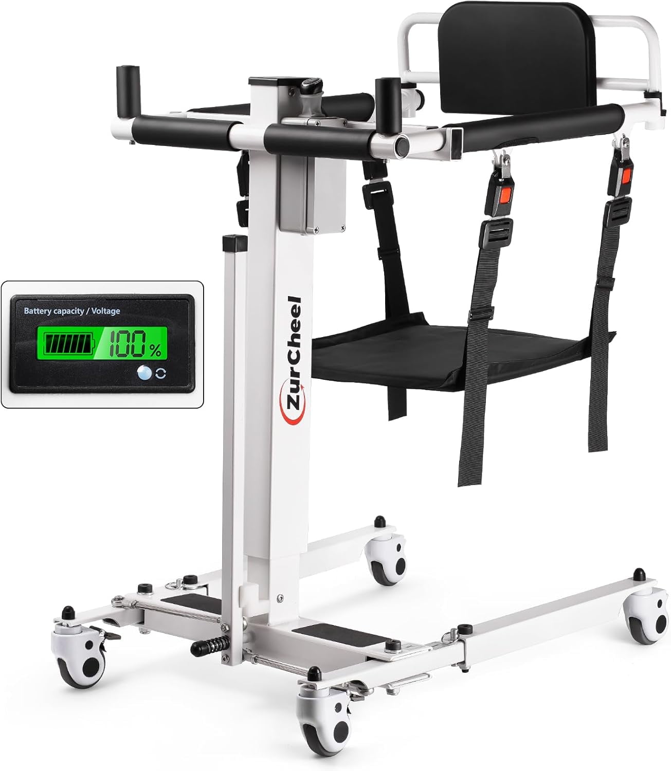 Electric Patient Lift Transfer Chair Lift for Home, Portable Commode ...