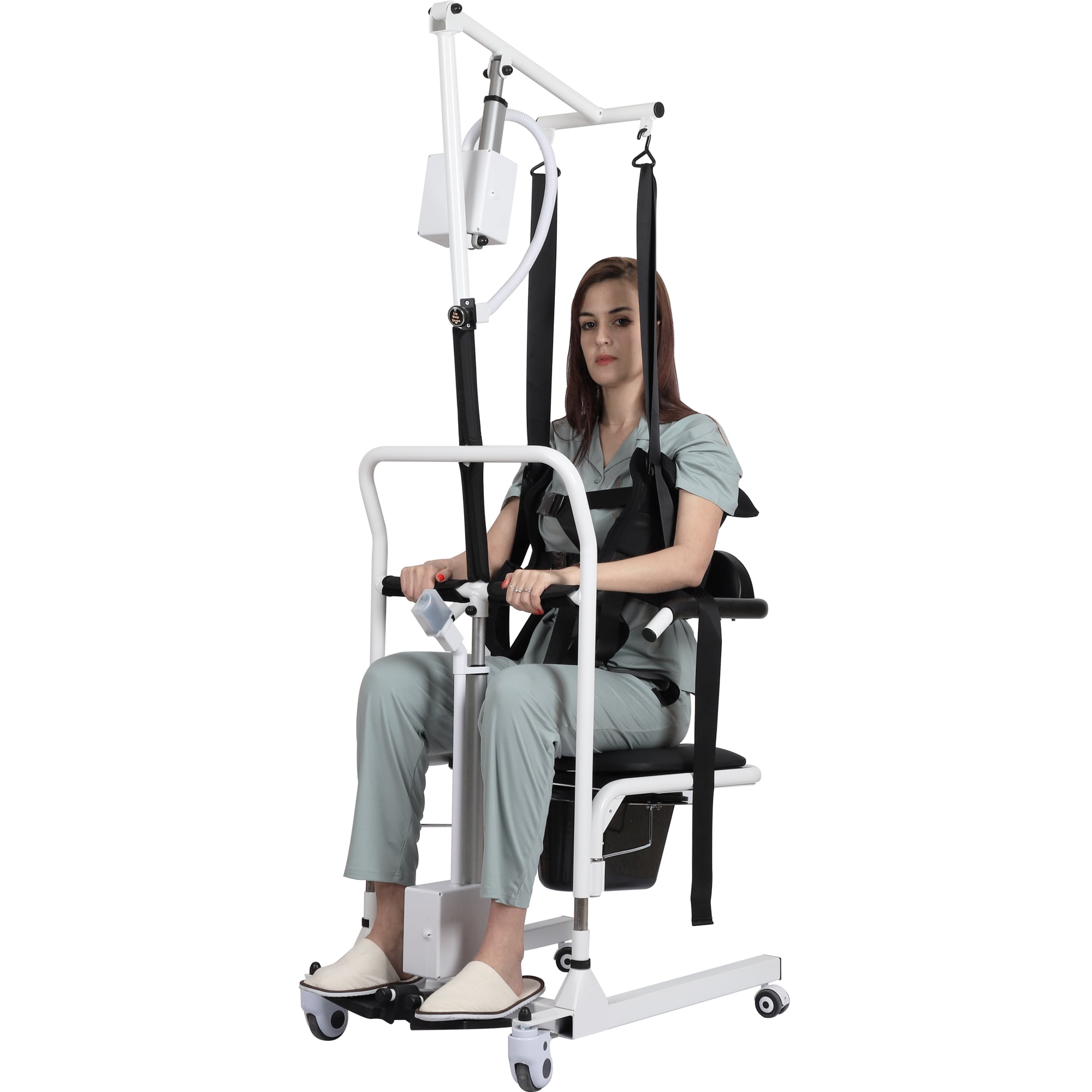 Electric Patient Lift Transfer Chair Split Seat Patient Lift Wheelchair ...